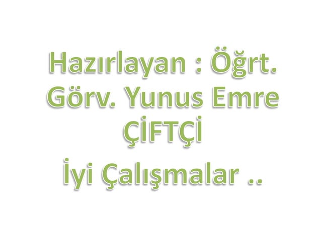 6.hafta ders notu görünüm sekmesi | PPTX