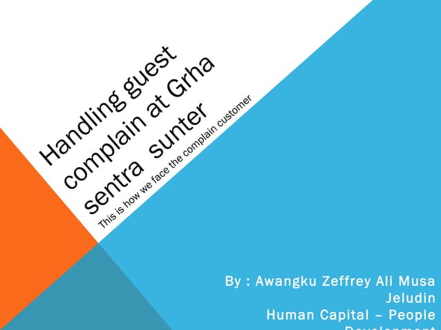 Handling Guest Complain | PPT