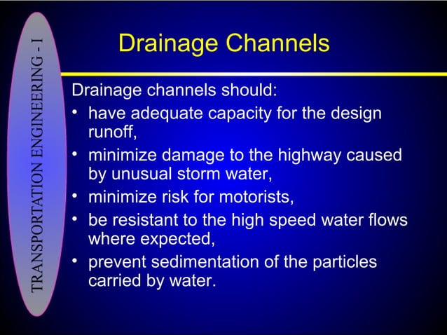 Highway drainage system and how it works | PPT | Geography | Science
