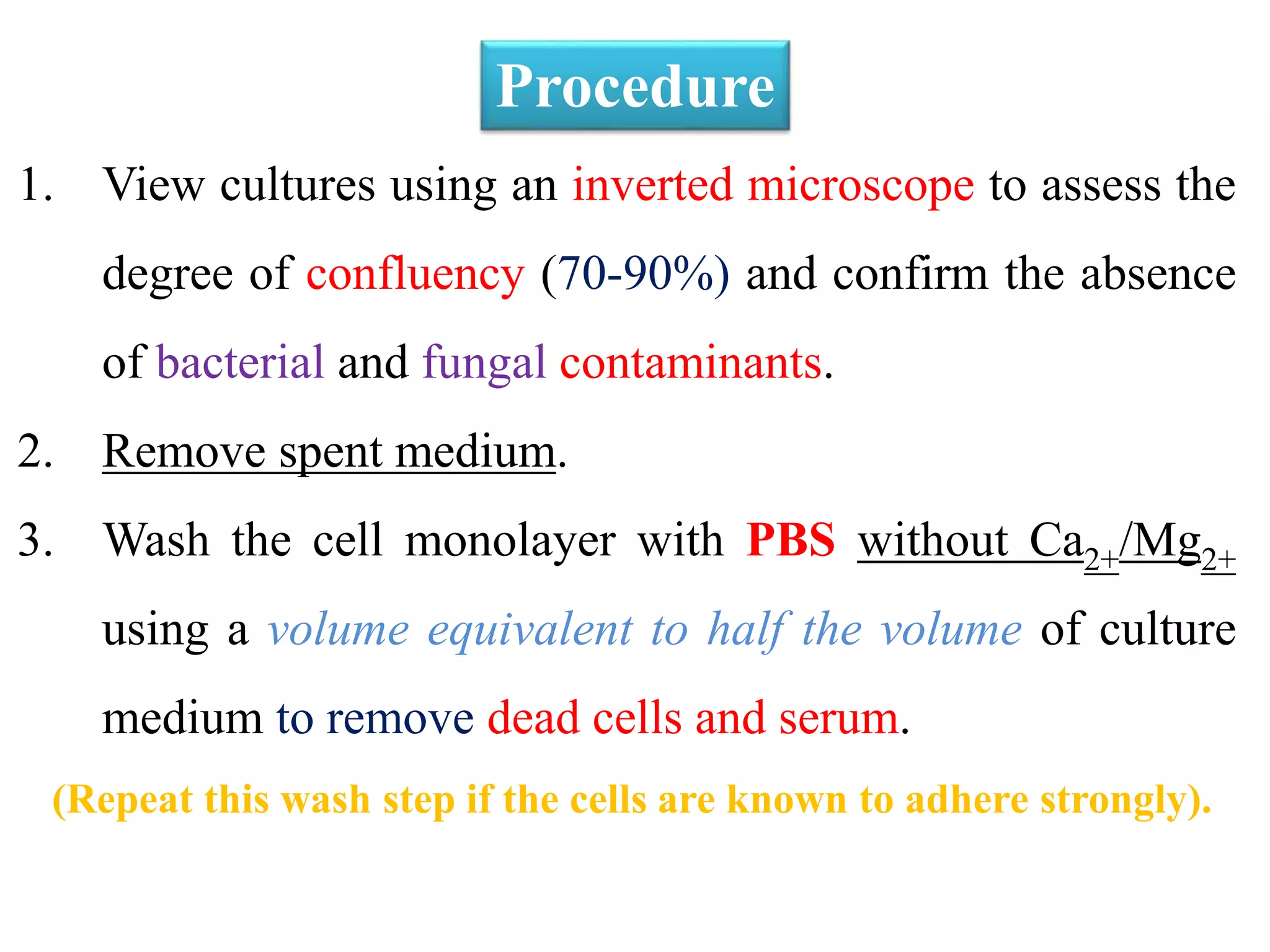 6 how do we culture cells in the laboratory lecture 6 | PPT