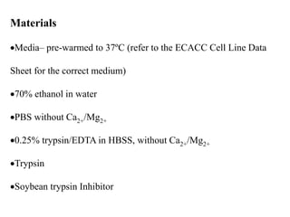 6 how do we culture cells in the laboratory lecture 6 | PPT