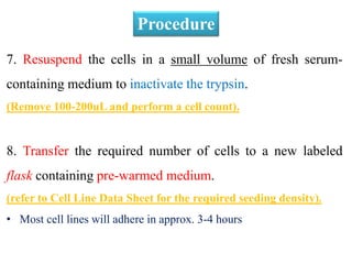 6 how do we culture cells in the laboratory lecture 6 | PPT