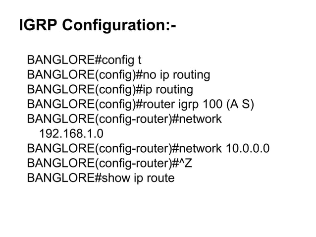 CCNA part 6 igrp,ospf,eigrp | PPT