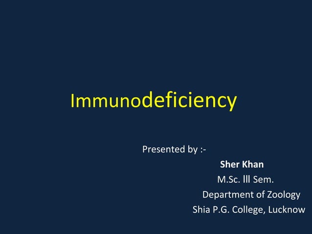 immunodeficiency | PPT
