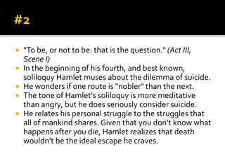 6 important quotations hamlet | PPTX