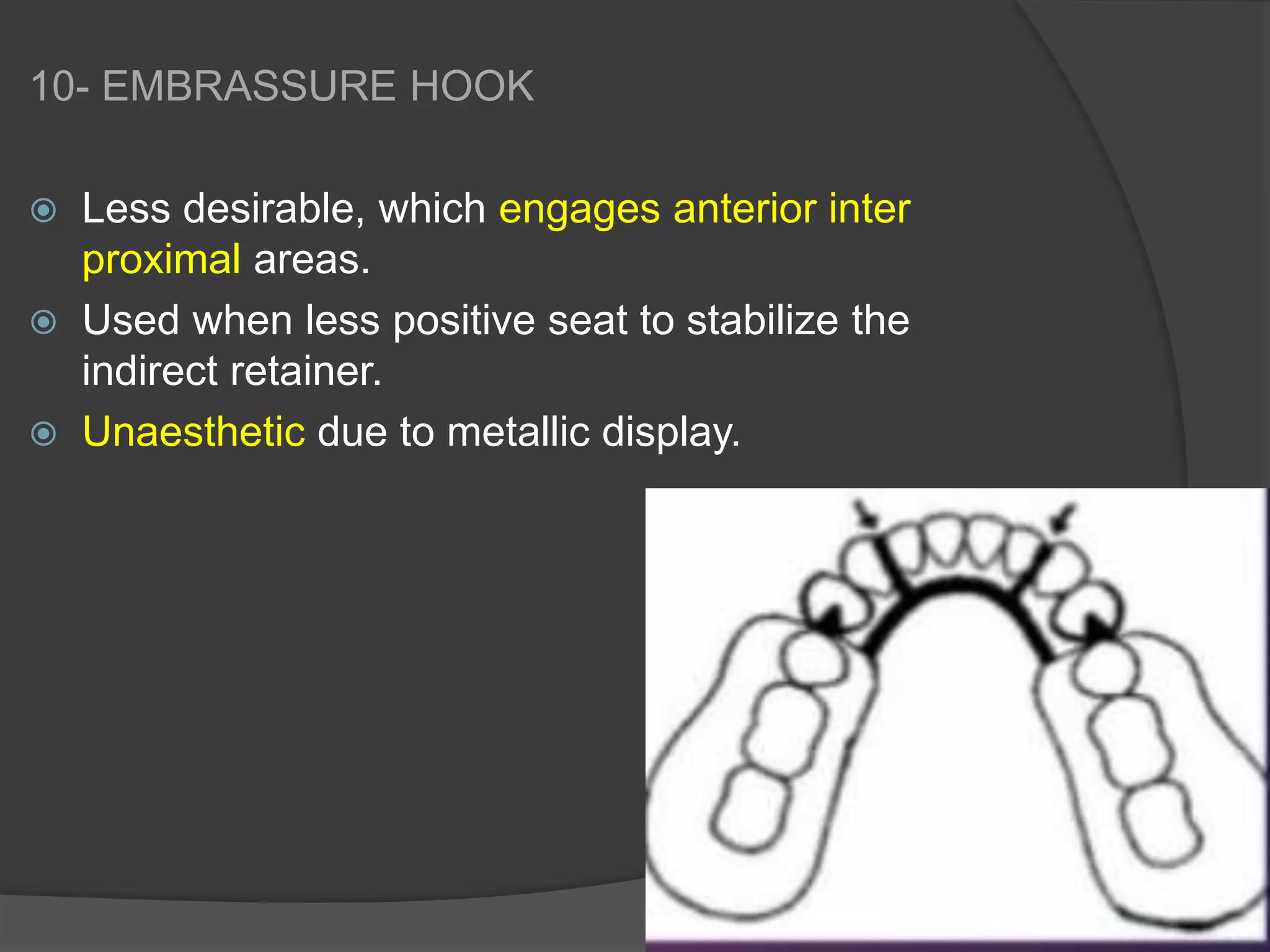 INDIRECT RETAINERS IN REMOVABLE PARTIAL DENTURES | PPTX