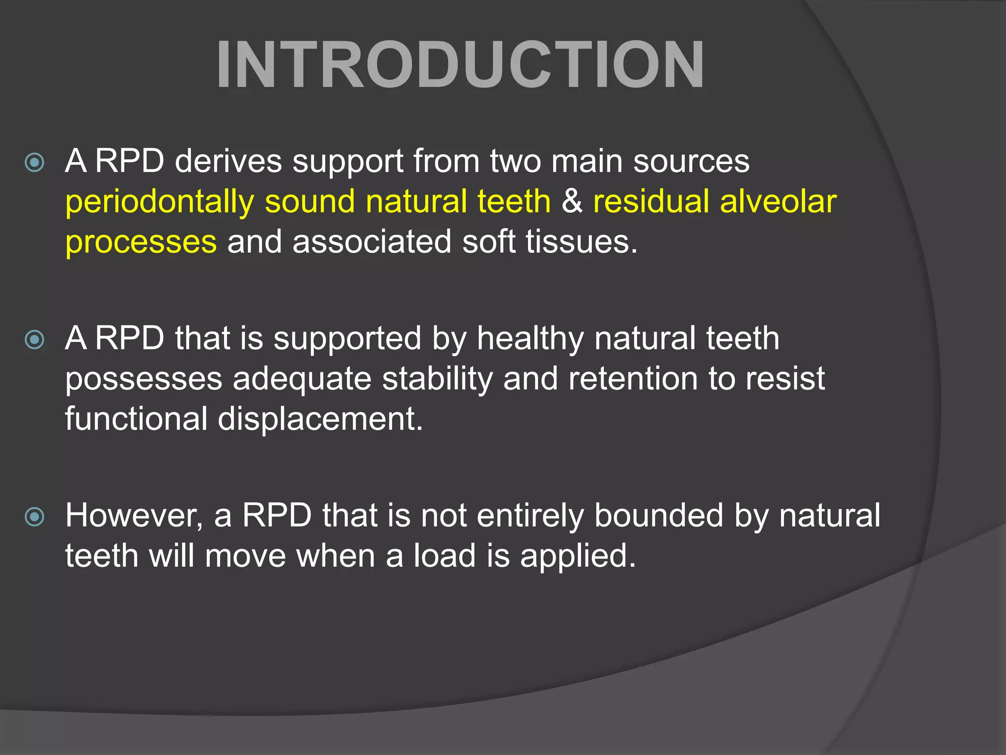 INDIRECT RETAINERS IN REMOVABLE PARTIAL DENTURES | PPTX