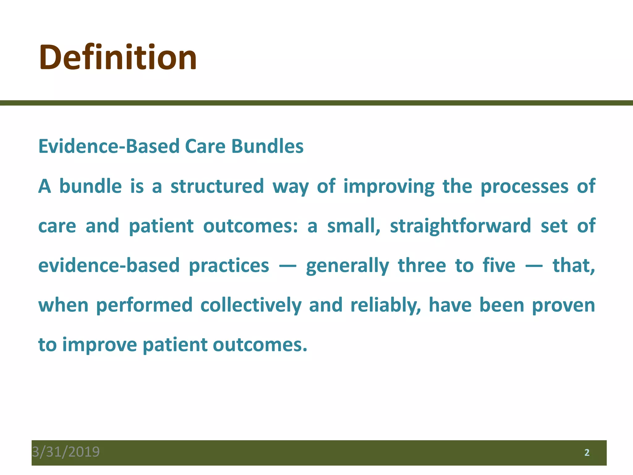 Infection Control Bundles | PPTX | Surgery | Medical Health