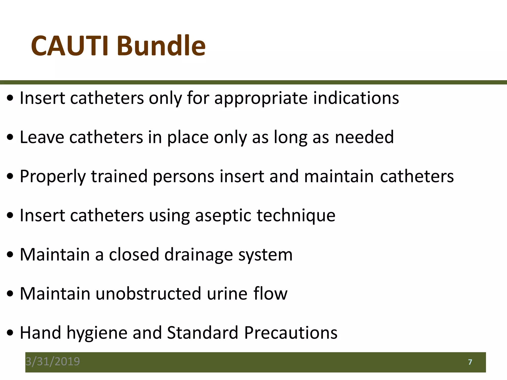 Infection Control Bundles | PPTX