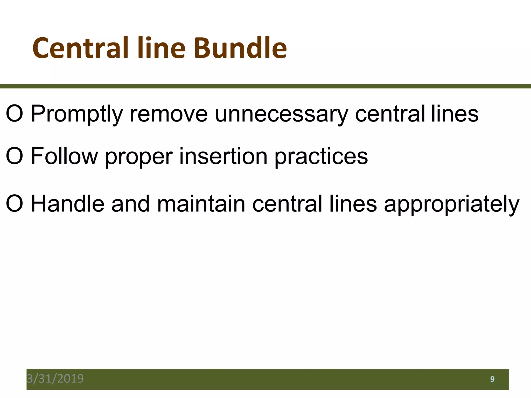 Infection Control Bundles | PPTX