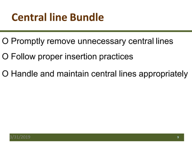 Infection Control Bundles | PPTX | Surgery | Medical Health