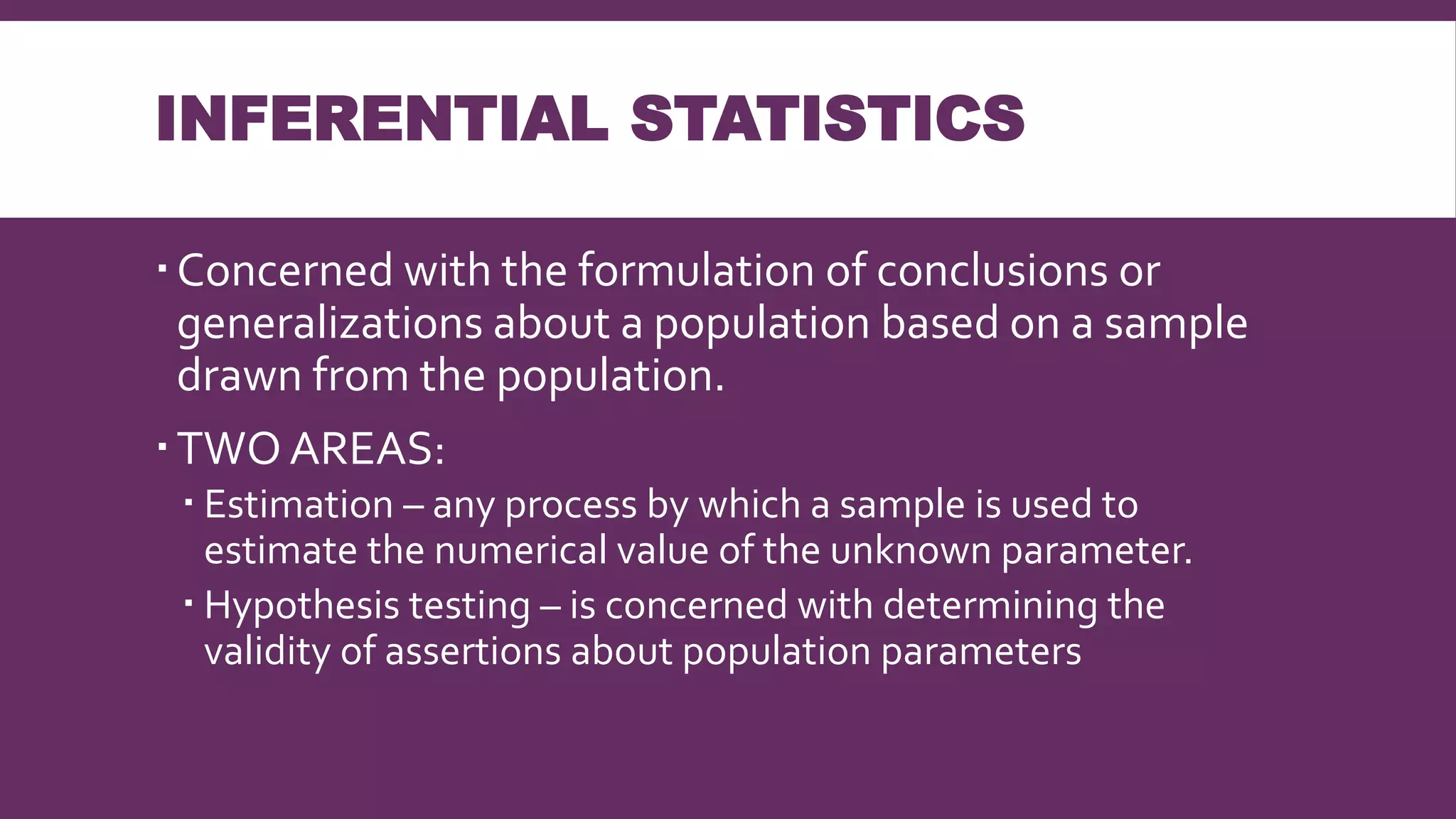 6-Inferential-Statistics.pptx | Standardized Testing | Educational ...