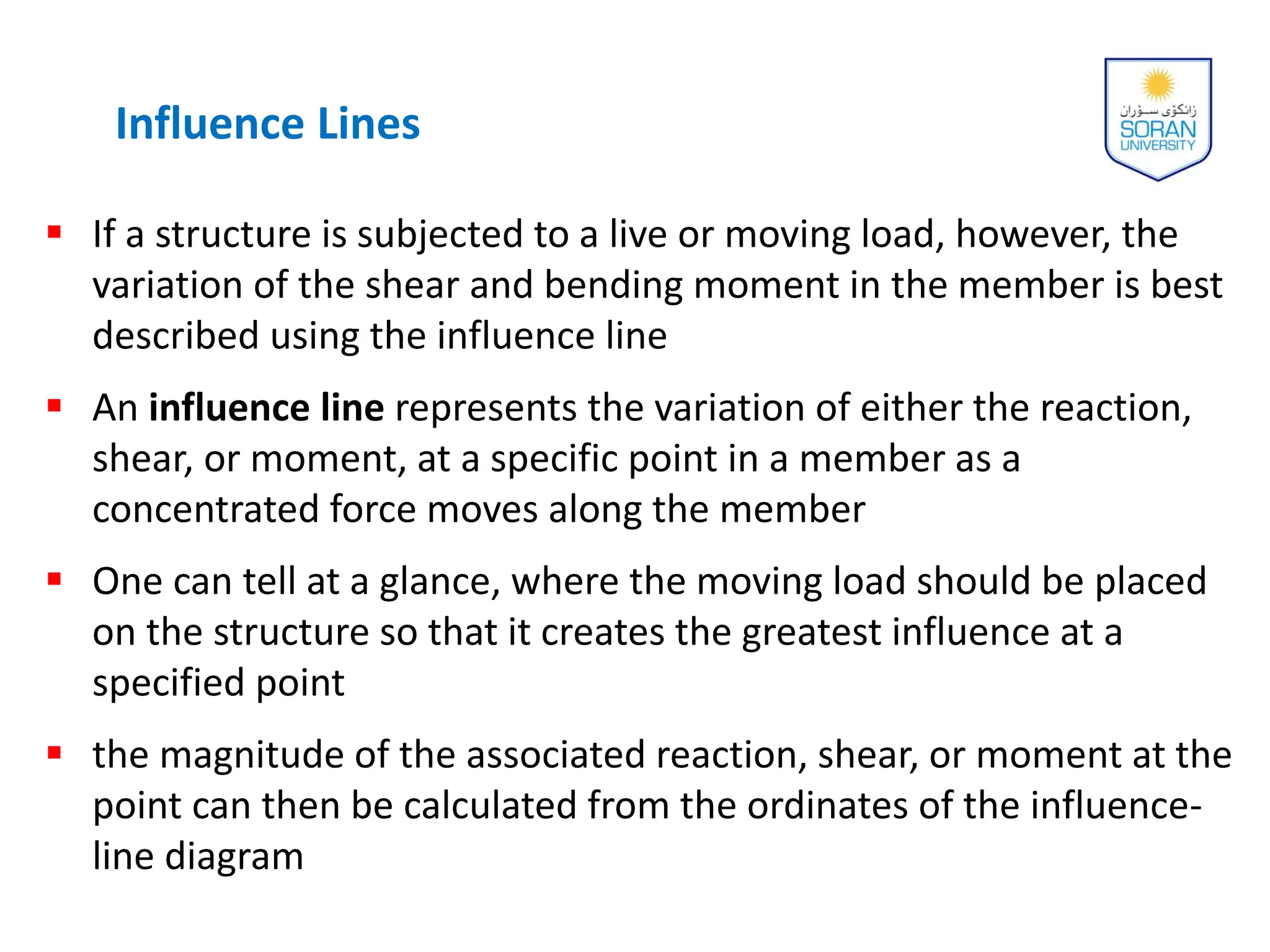 6-Influence lines for statically Determinate structures.pdf