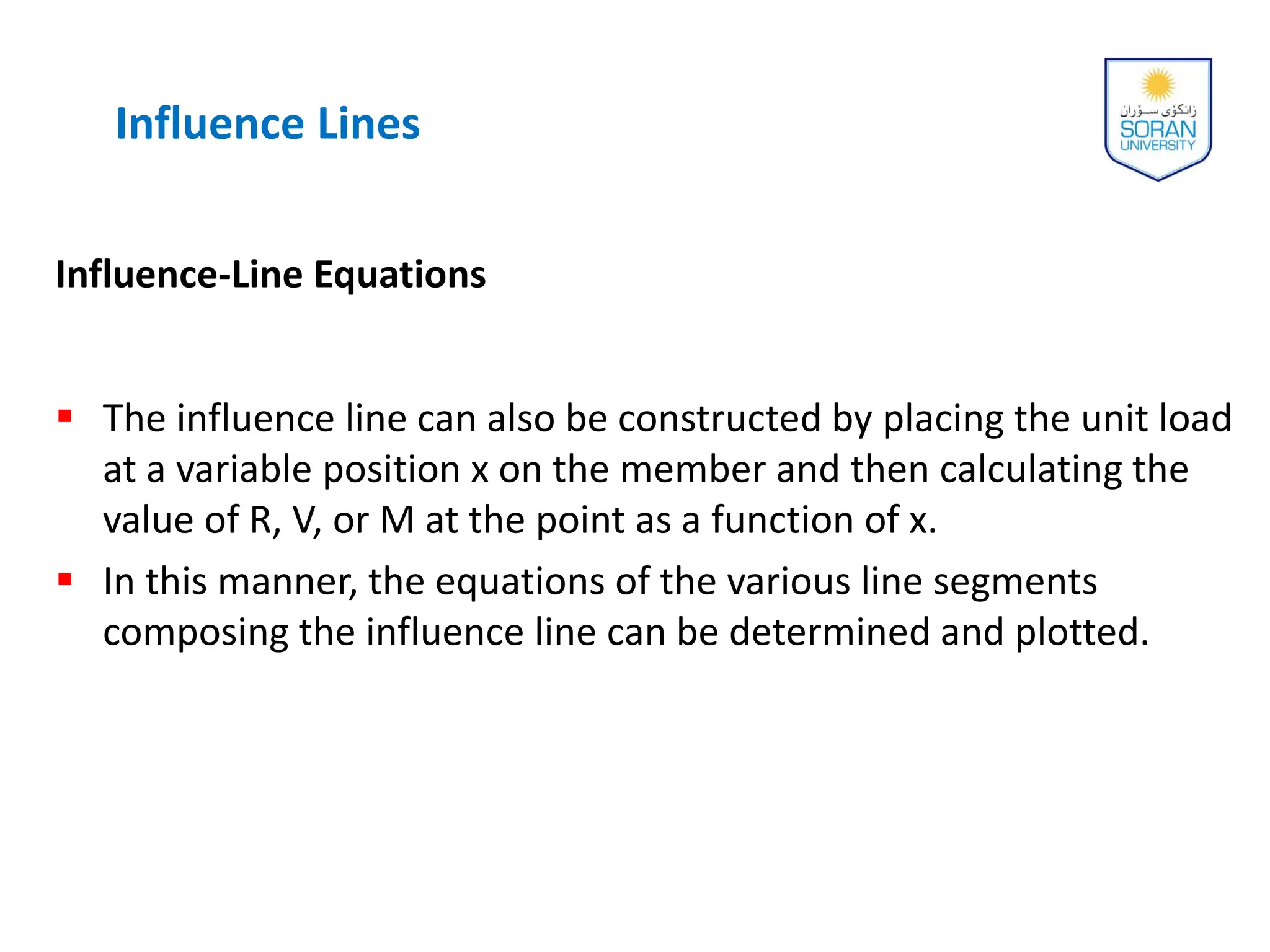 6-Influence lines for statically Determinate structures.pdf