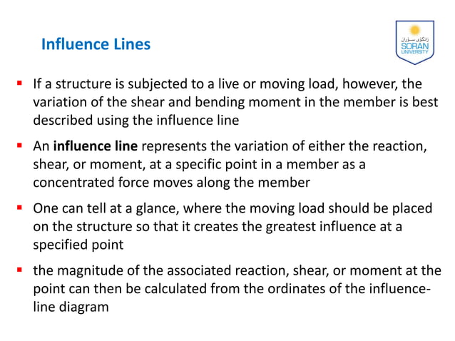 6-Influence lines for statically Determinate structures.pdf