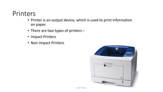6 input output devices | PDF