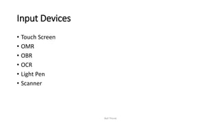 6 input output devices | PDF