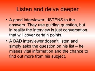 6 Interview Techniques | PPT