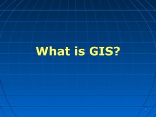 Introduction of GIS & Remote Sensing (RS) | PPT