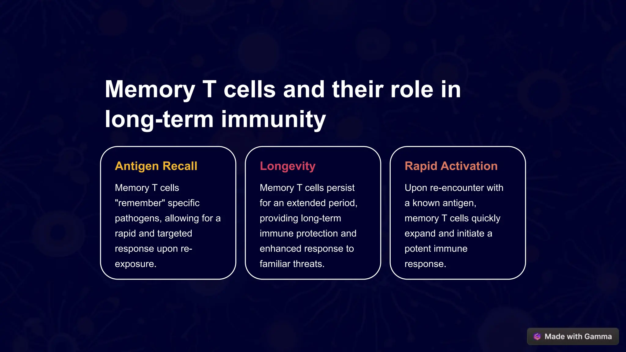 Introduction to T cells in the immune system | PPTX