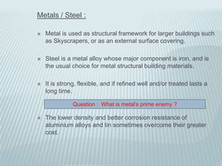 6. intro to building materials | PPTX