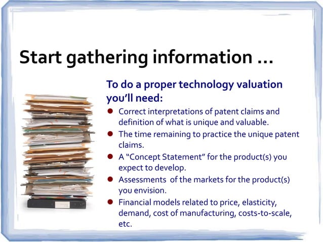 IP, licensing, & technology valuation | PPTX | Business | Business and Finance