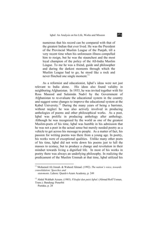 Iqbal: An Analysis on his Life, Works & Mission (Journal Paper) | PDF