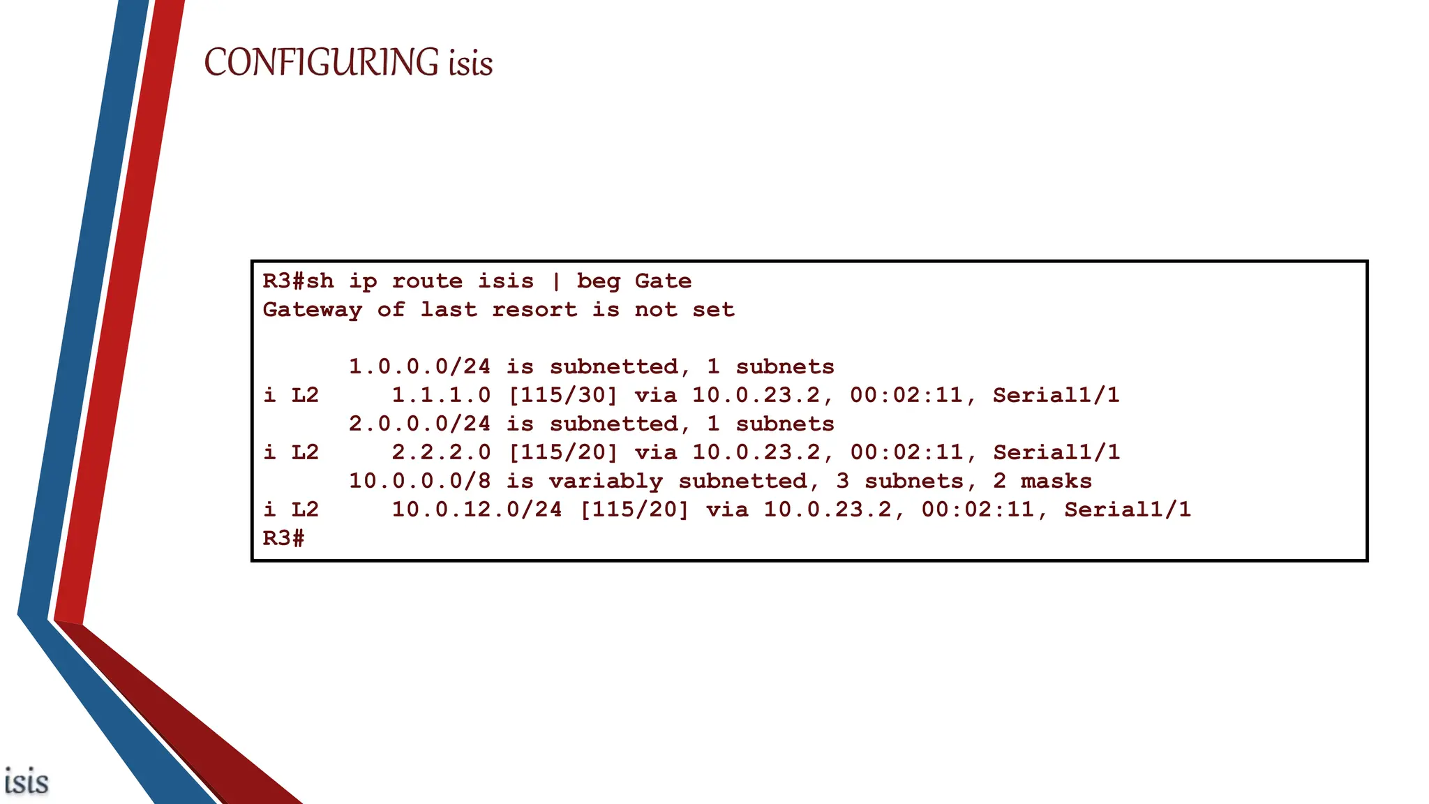 Isis Routing Protocol For Network Engineerspptx Computer Networking