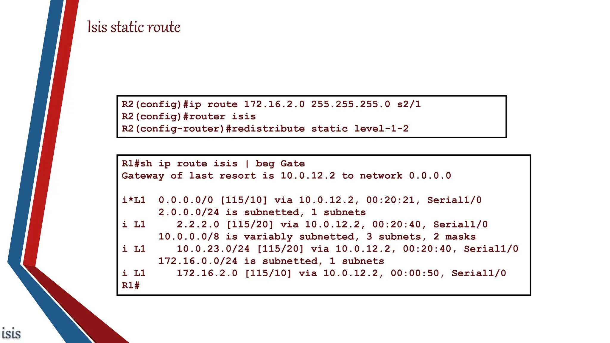 Isis Routing Protocol For Network Engineerspptx Computer Networking