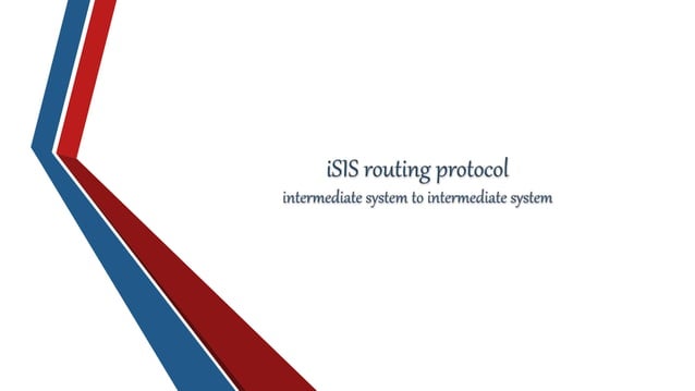 ISIS Routing Protocol for Network Engineers.pptx | Computer Networking ...