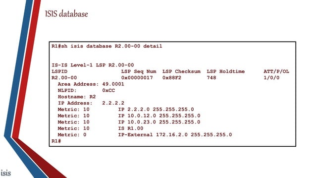 Isis Routing Protocol For Network Engineerspptx Computer Networking