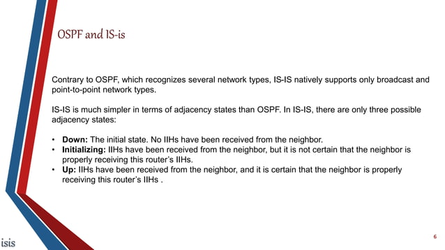 ISIS Routing Protocol for Network Engineers.pptx | Computer Networking | Computing