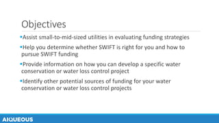 Navigating the SWIFT Application Process: Water Conservation Projects | PDF
