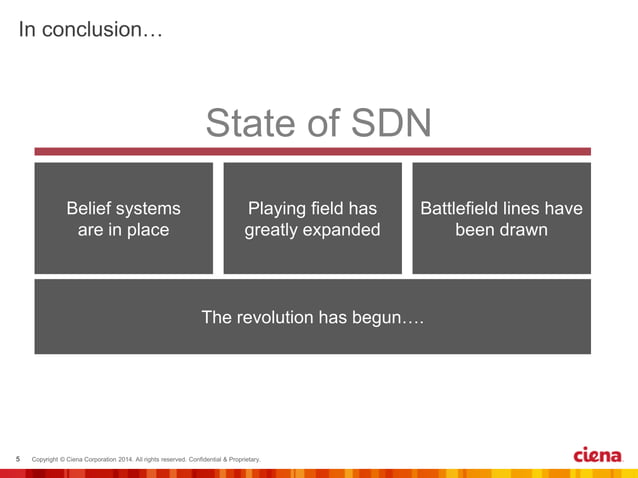 TFI2014 Session I - State of SDN - Joseph Marsella | PPT
