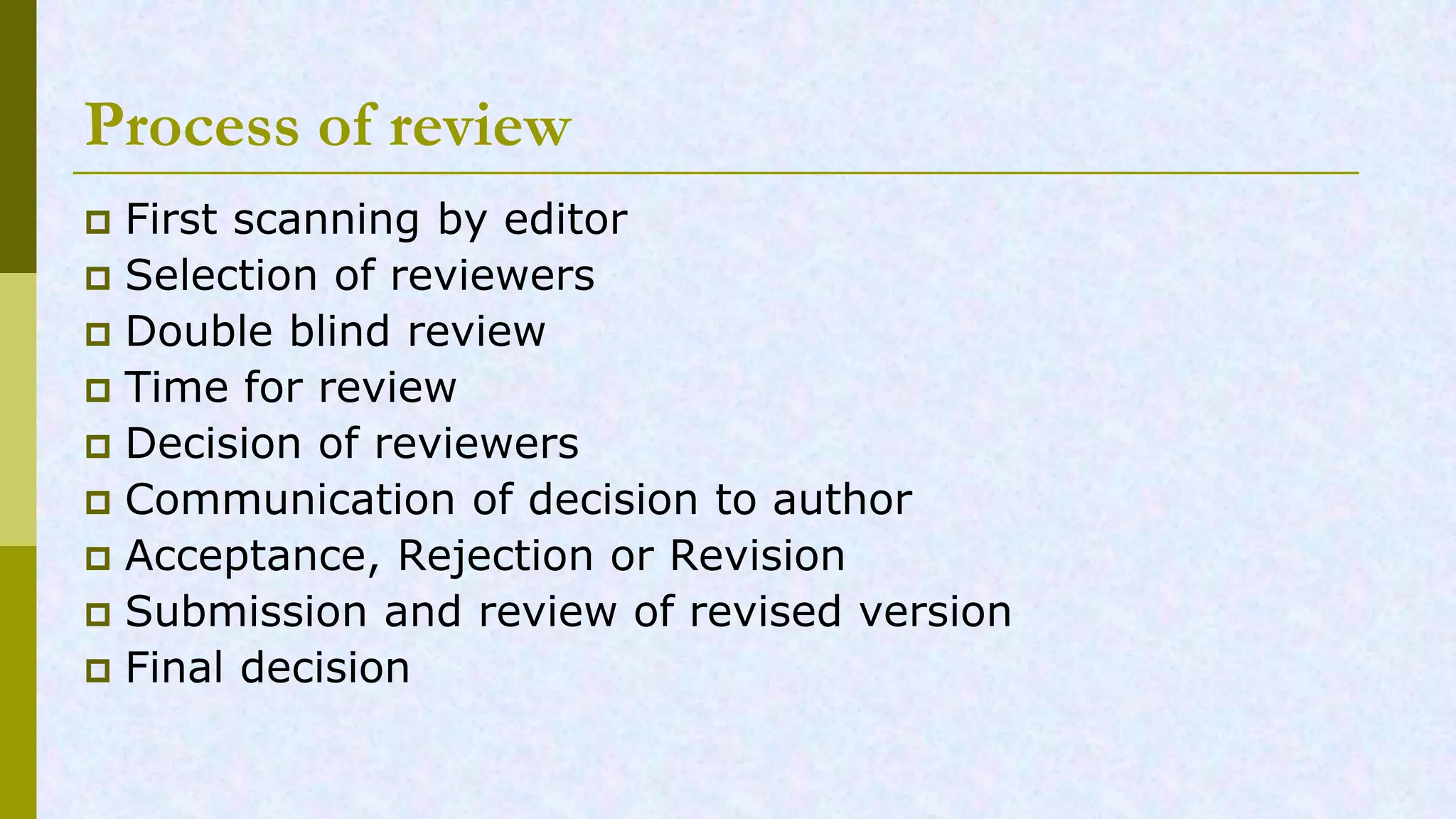 Journal article submission and review process | PPT