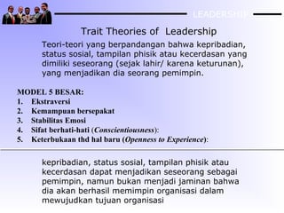 6 kepemimpinan | PPT