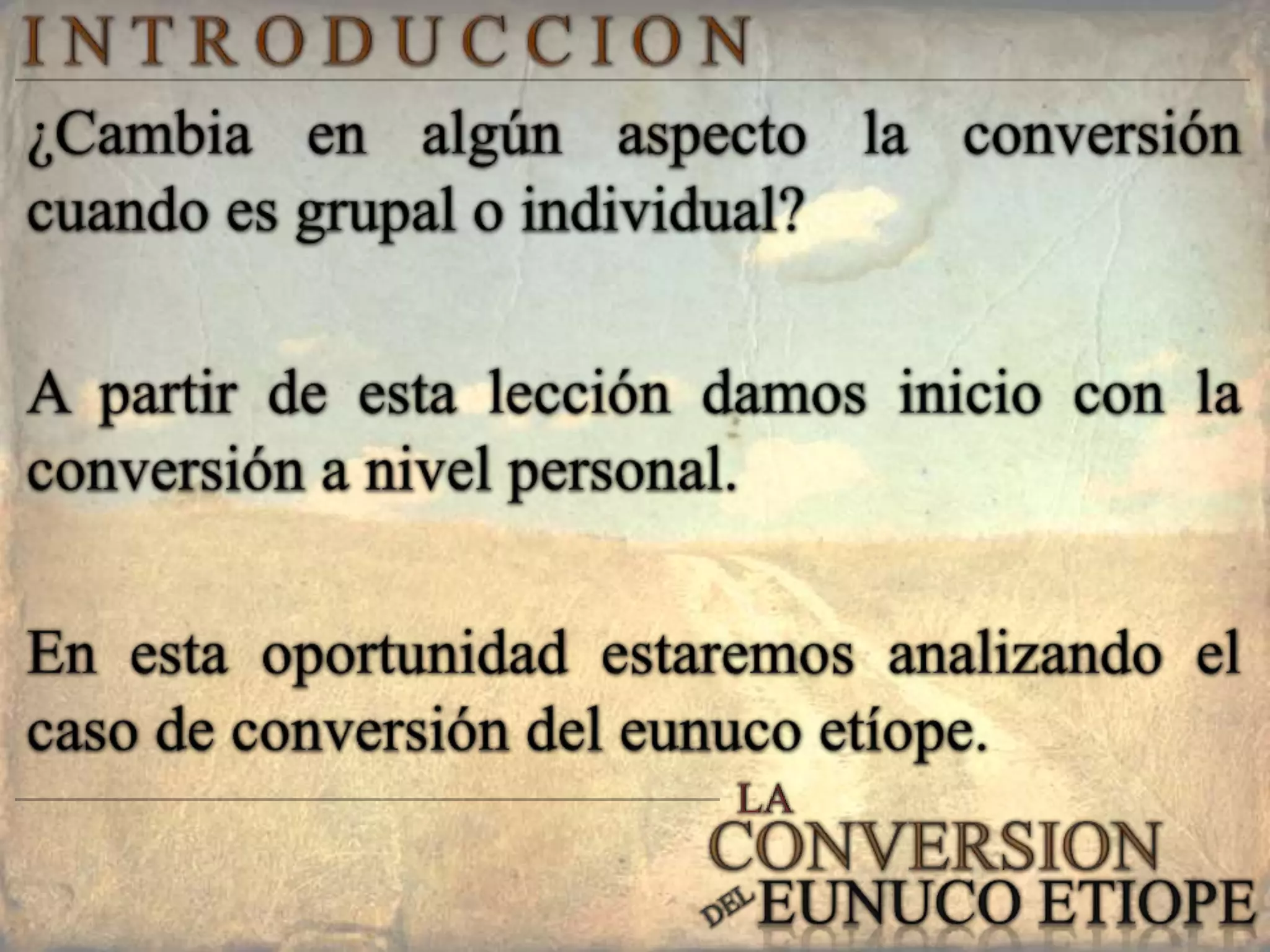 LA CONVERSION DEL EUNUCO ETIOPE | PPTX