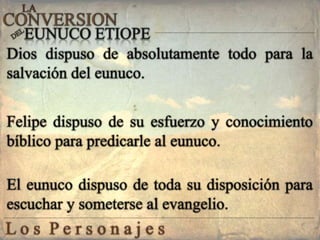LA CONVERSION DEL EUNUCO ETIOPE | PPTX