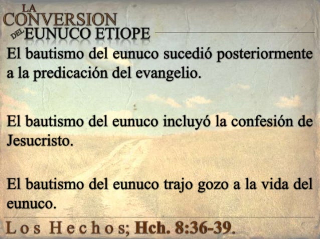 LA CONVERSION DEL EUNUCO ETIOPE | PPTX
