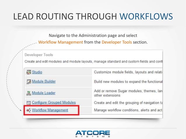 Lead Management in SugarCRM Series: Lead Routing with Workflows | PPTX | Operating Systems ...