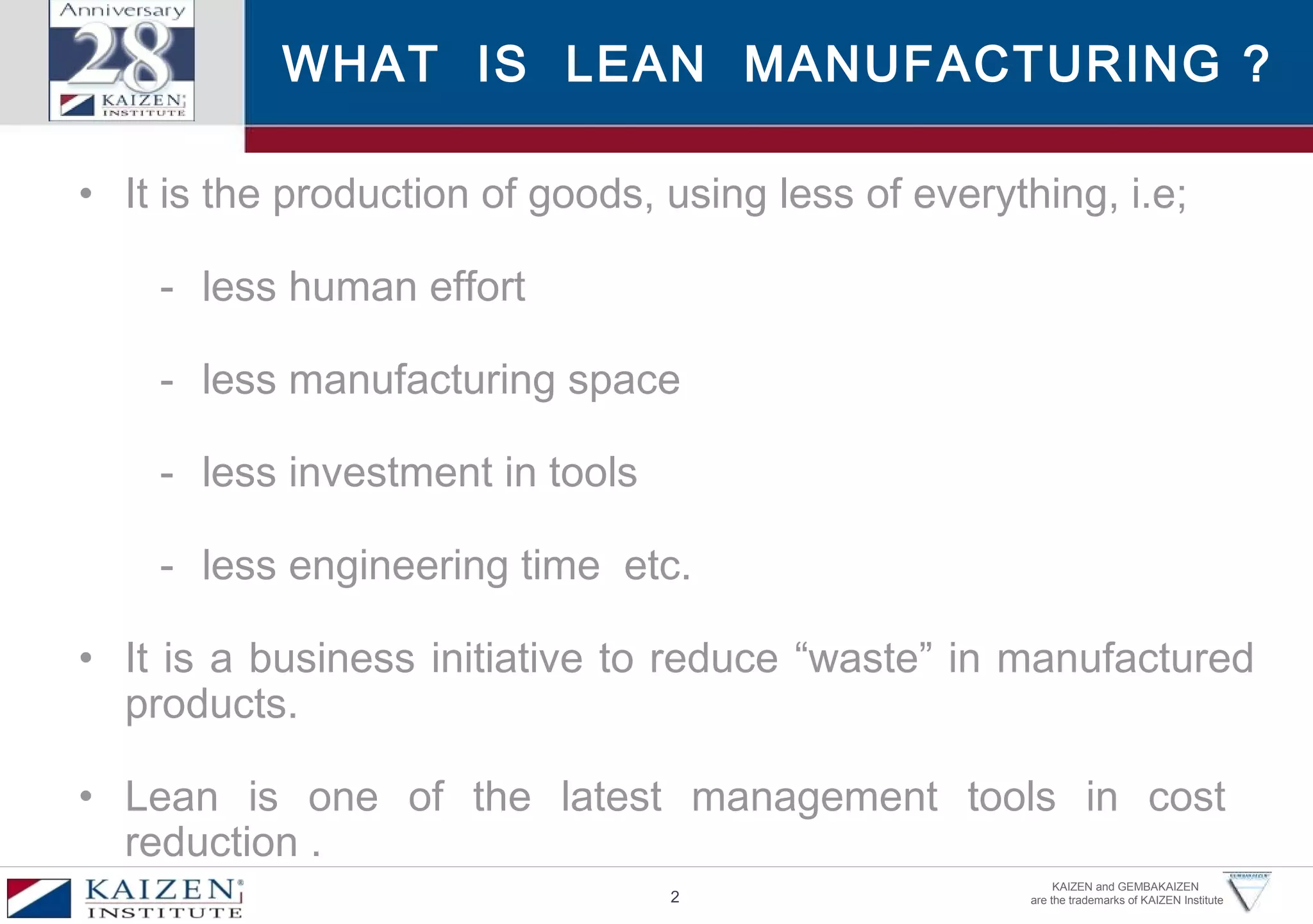 lean manufacturing | PPT