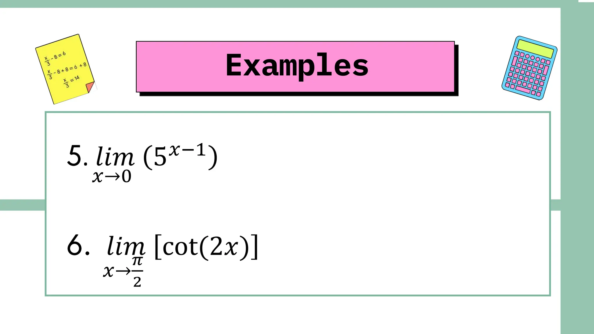 6 Limits Of Transcendental Functions Pptx Programming Languages