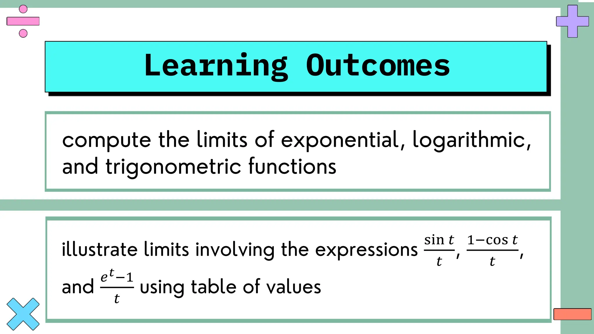 6-Limits of Transcendental Functions.pptx