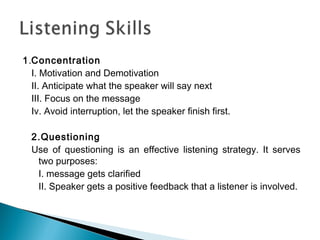 6. listening skills in communication | PPT
