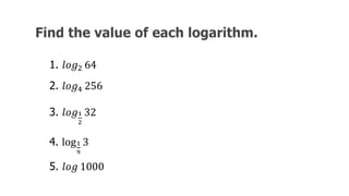 6-Logaritmic-Functions.pptxdddddddddddddddddddddddddddddddddd | PPTX