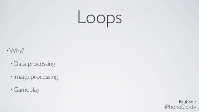 Loops and Objective-C and C Programming | PPT