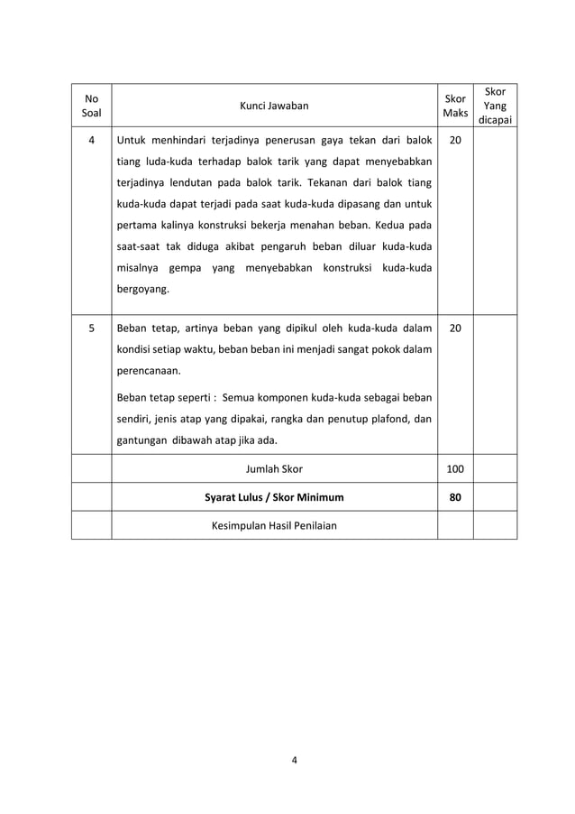 6. lp1 bagian konstruksi kuda kuda kayu mpl | PDF