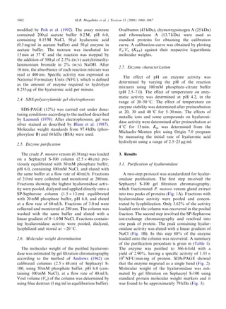 6 magalhães et al 2008 a hyaluronidase from potamotrygon motoro (freshwater | PDF
