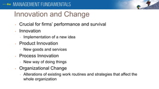 6 managing change innovation and entrepreneurship | PPTX