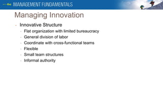 6 managing change innovation and entrepreneurship | PPTX